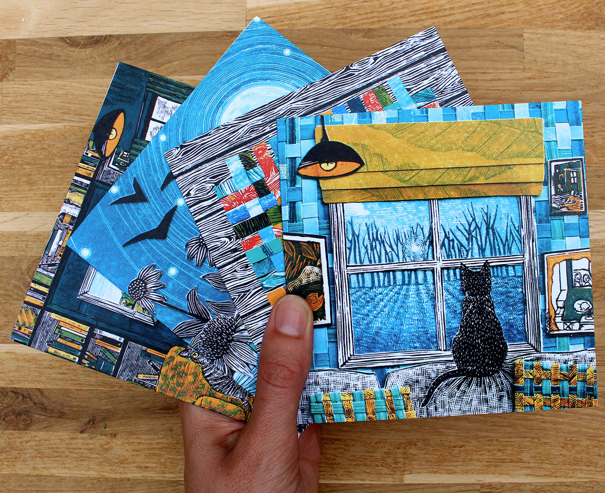 Cat Card Pack – Molly Lemon Art