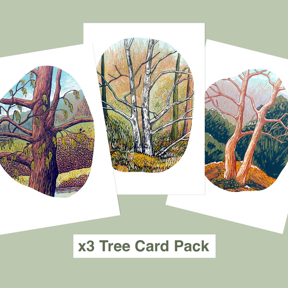 Trees Card Pack – Molly Lemon Art